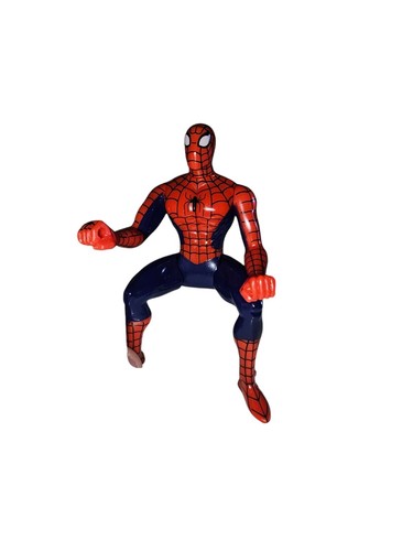 Vintage Marvel Spider-Man Motorcycle Rider Action Figure Sitting Down 3 ...