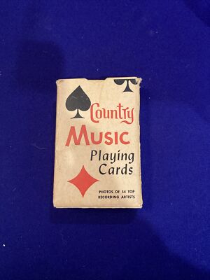 vintage country music playing cards | eBay