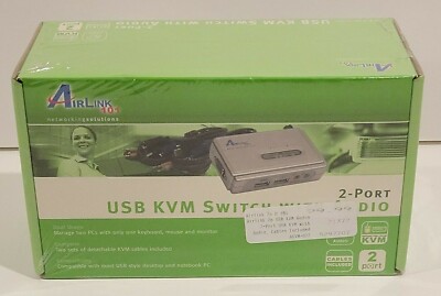 Airlink101 USB KVM Switch with Audio NEW AKVM-U22 | eBay
