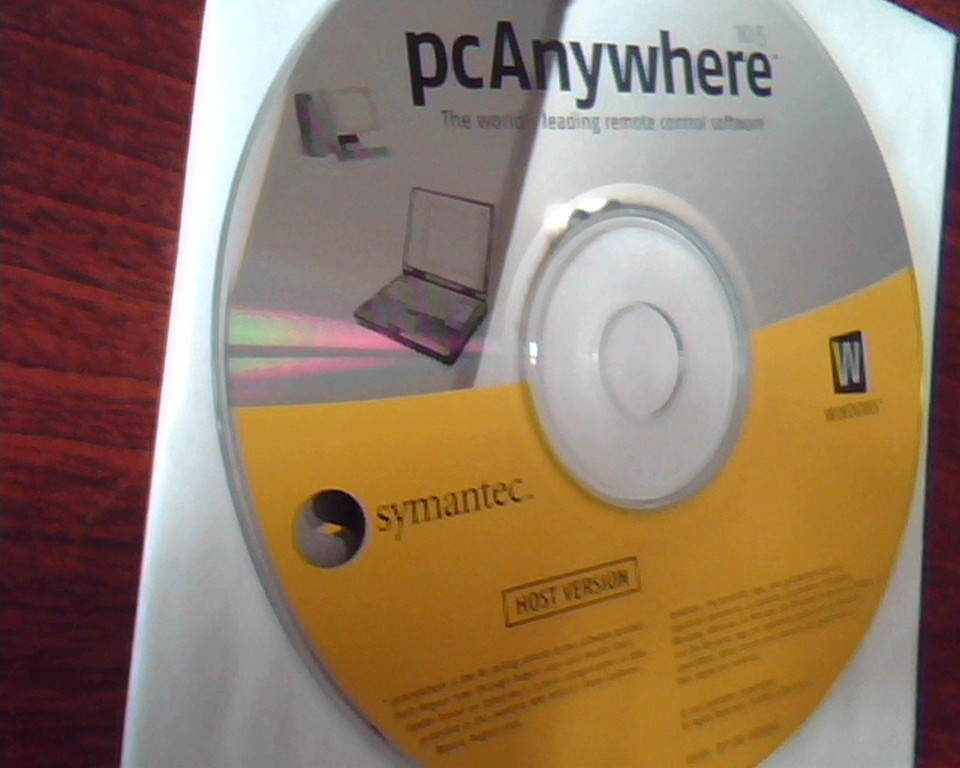 CD pcAnywhere 10.5 Symantec remote access contol Windows Host Version ...