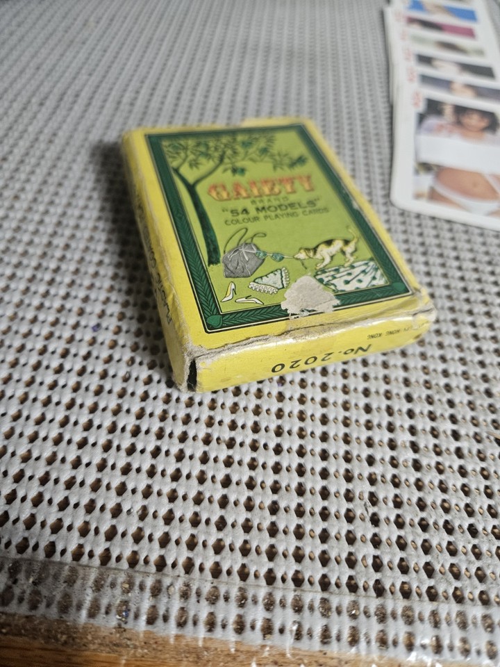 GAIETY "54 Models" Plastic Coated Playing Cards | eBay