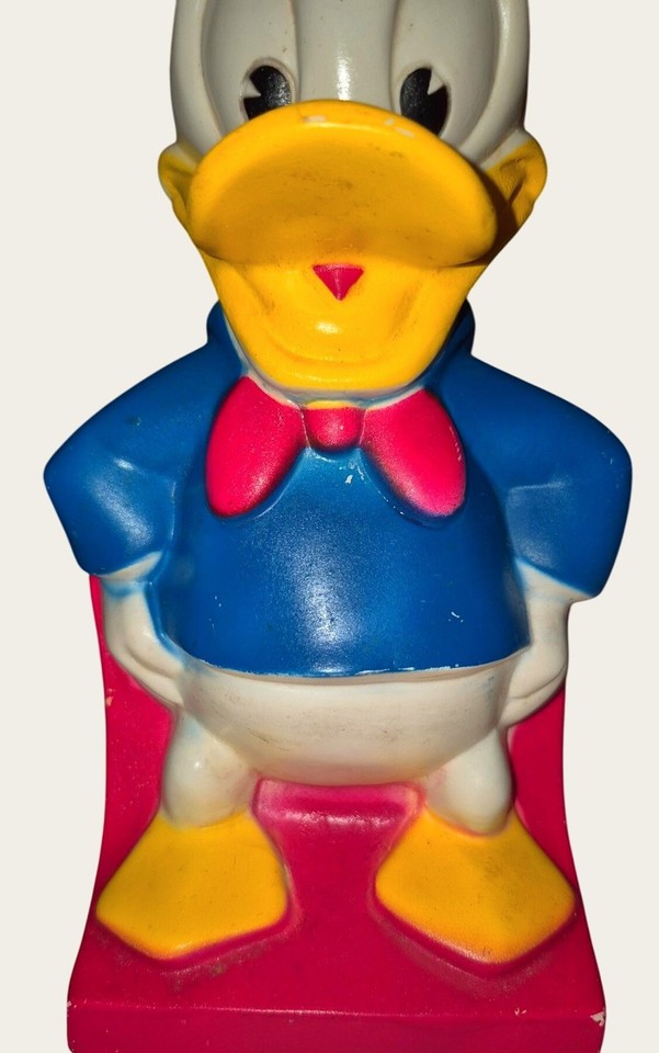 Vintage Donald Duck Rubber Coin Bank Figurine Collectible Toy | eBay