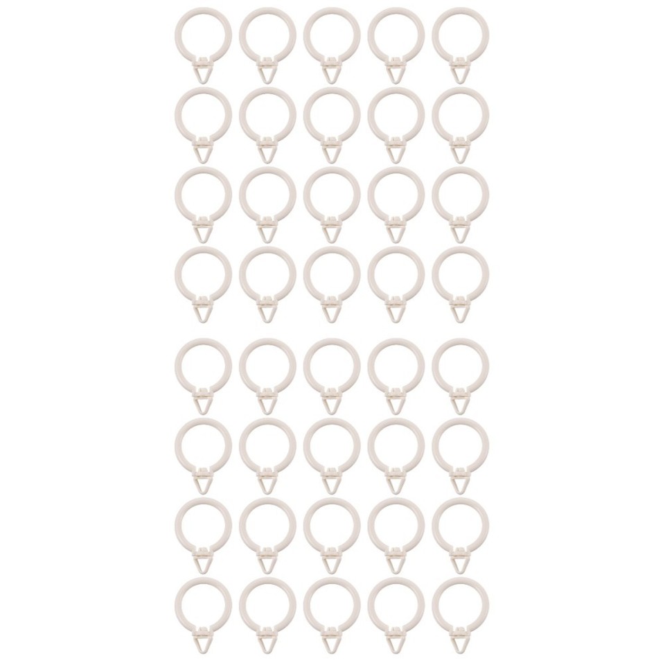 96 Pcs Shower Curtain Rings Durable Hanging Rings Practical Roman Rod ...