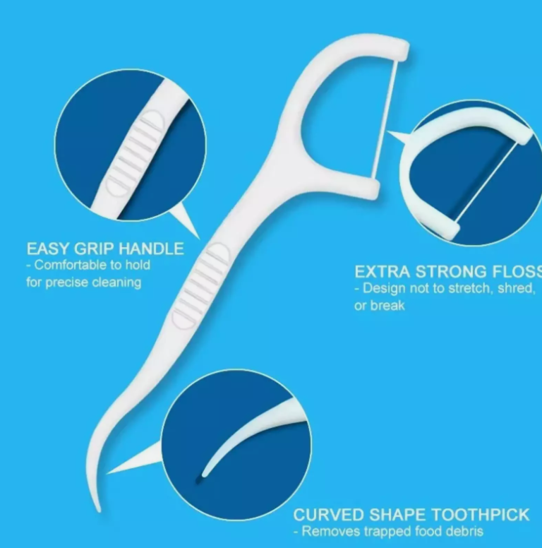 100pk Dental Floss Sticks Interdental Tooth Harps Teeth Picks Oral ...
