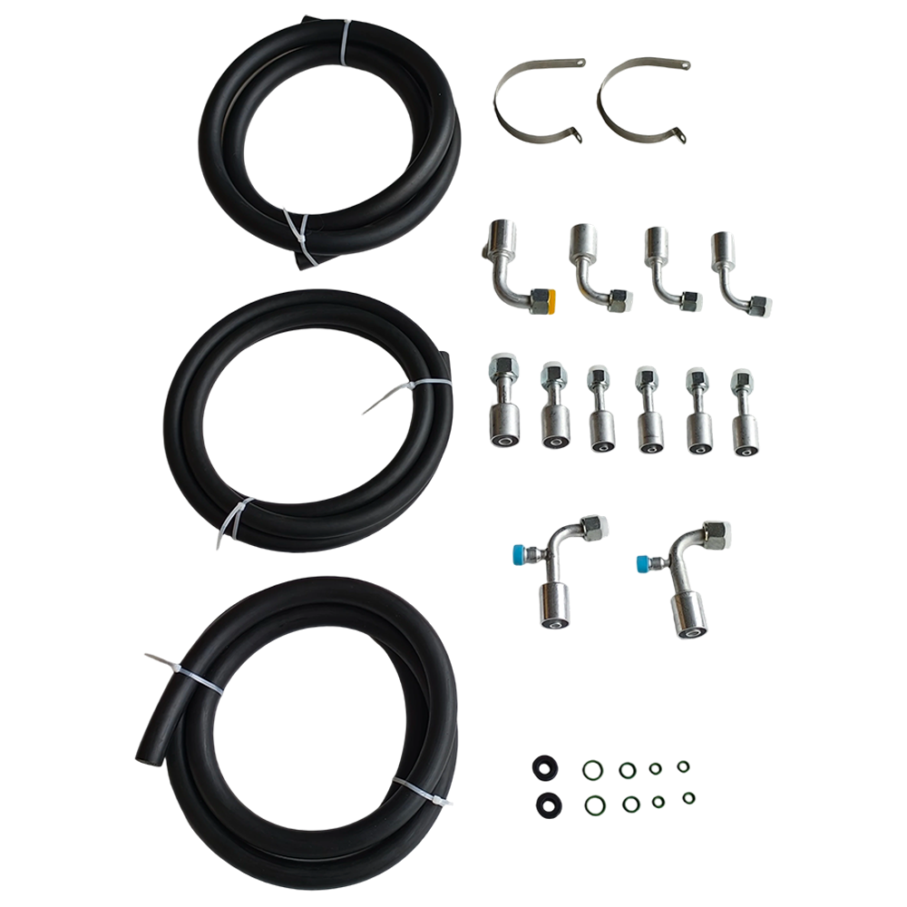 Universal A/C Hose & Fitting Kit For Custom Air Conditioning Lines US ...