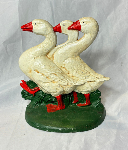 Cast Iron Door Stop Three Geese Walking CN 35 | eBay