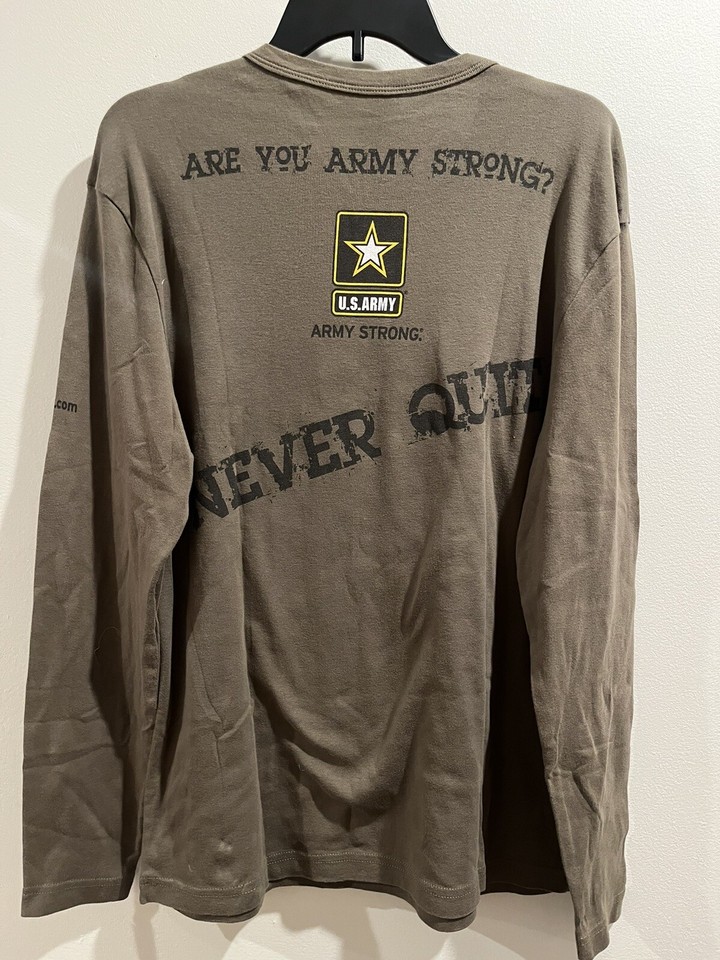 U.S. ARMY Soldier's Creed Army Strong L/S Shirt Brown X-large Free ...