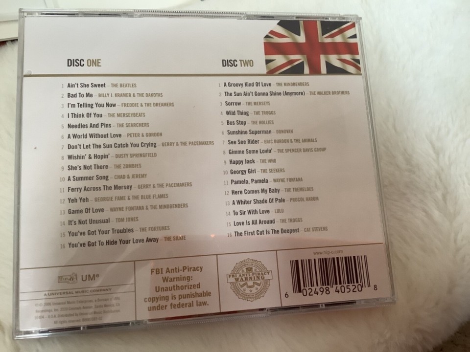 British Invasion Gold CD 2 CD set Beatles The Who Searchers Troggs 32 ...