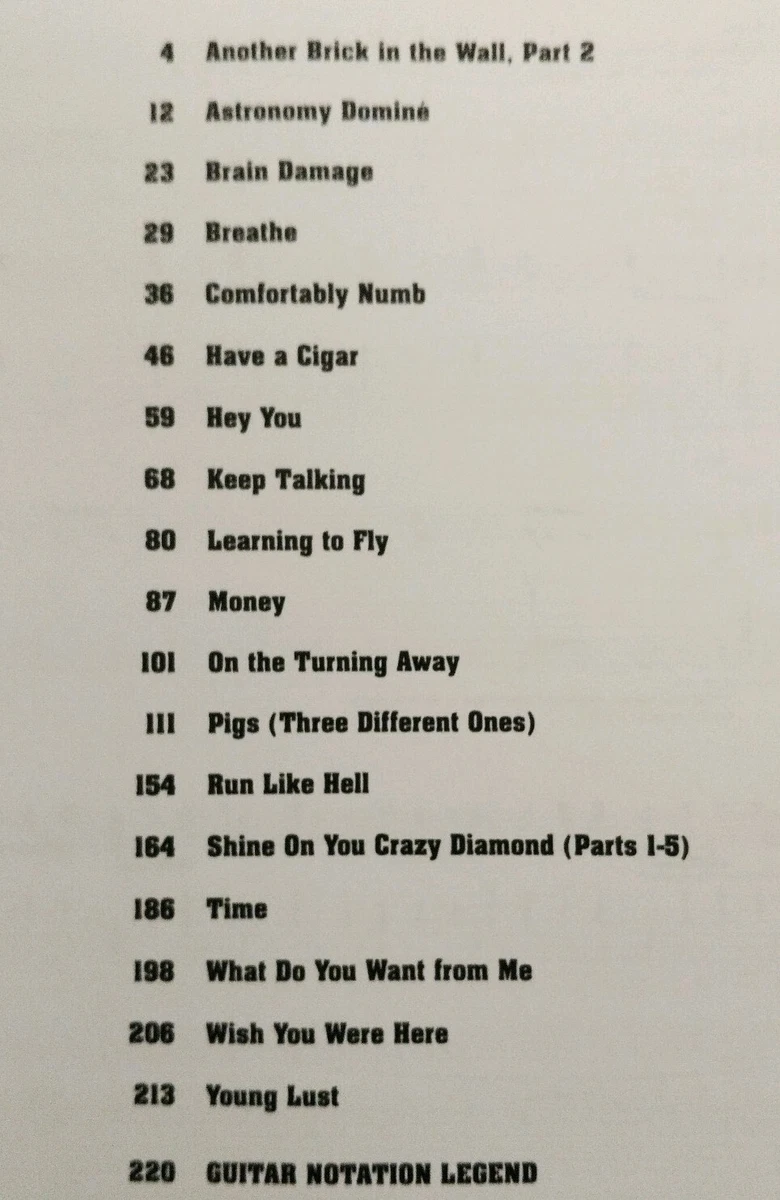 Pink Floyd Time Guitar Chords