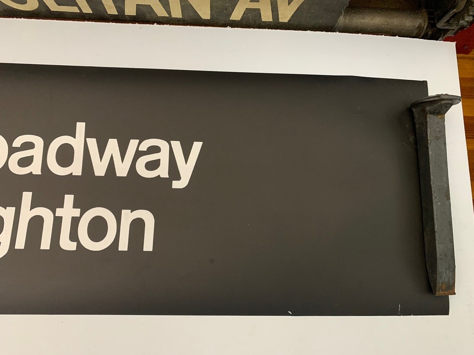NY NYC SUBWAY ROLL SIGN Q LINE BROADWAY BRIGHTON BEACH EXPRESS LOCAL ...