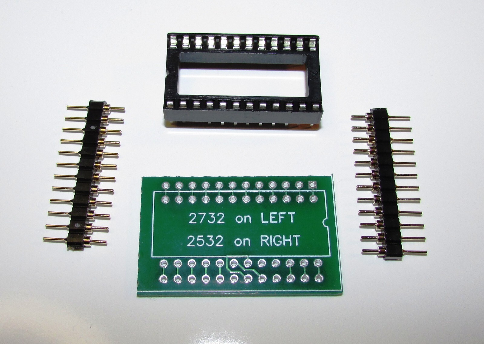 2732 to 2532 EPROM Adapter PCB, socket & pins. | eBay