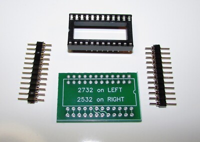 2732 to 2532 EPROM Adapter PCB, socket & pins. | eBay