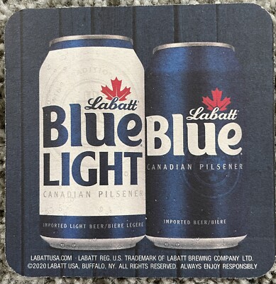 LABATT BREWING CO of ONTARIO CANADA, "LABATT BLUE & BLUE LIGHT" BEER ...