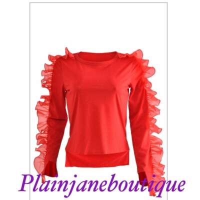 Arm ruffle top | eBay