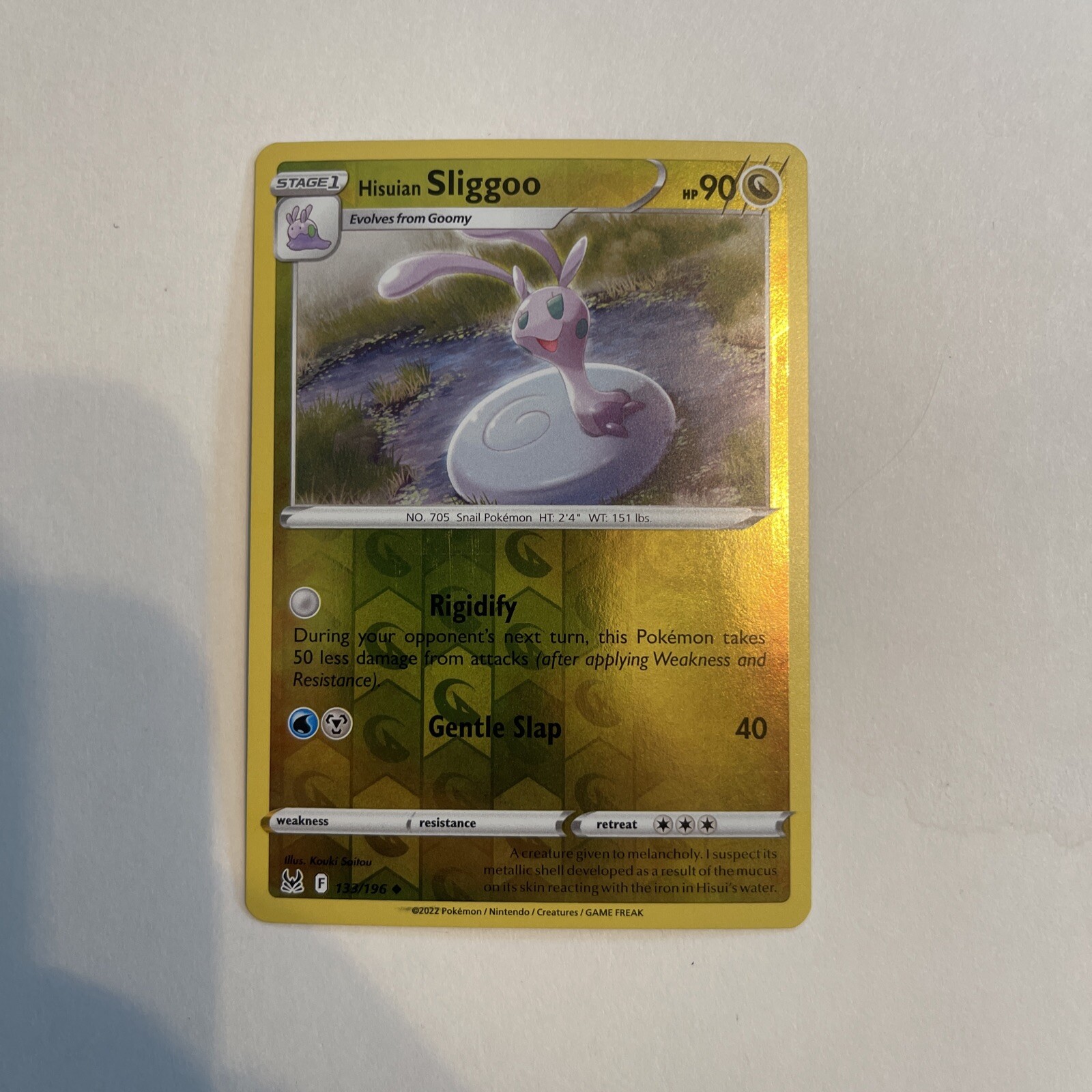 Hisuian Sliggoo 133/196 Lost Origin Reverse Holo Uncommon Pokemon TCG ...