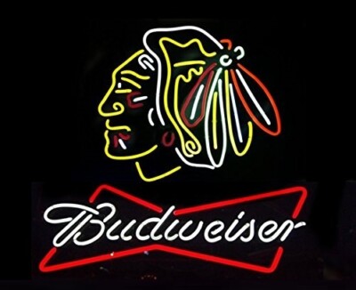 Chicago Blackhawks Hockey Champions 24"x20" Neon Light Sign Lamp Beer ...