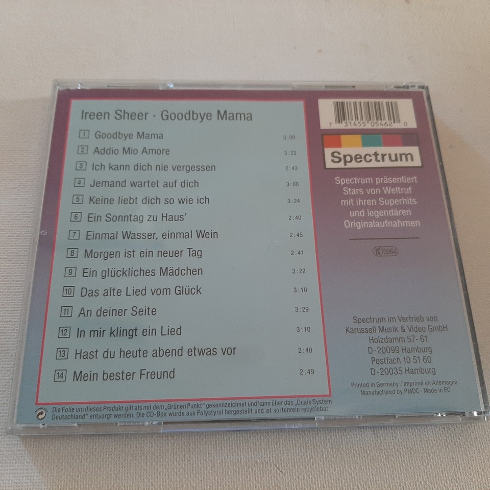 Ireen Sheer - Star Gala - Goodbye Mama CD avec 14 titres | eBay