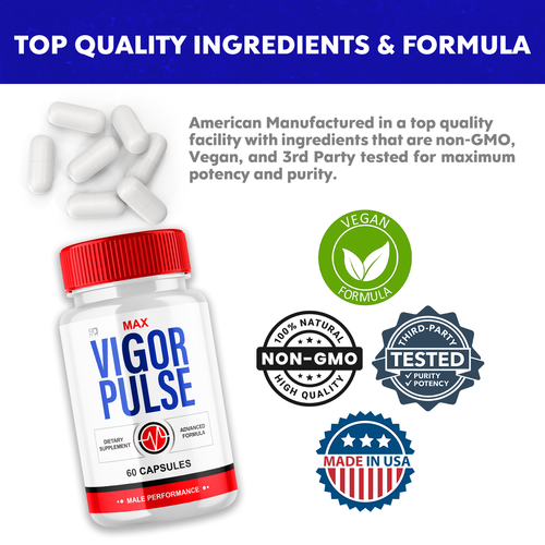 Max Vigor Pulse Male Health Support - Enhance Vitality and Drive (5 ...