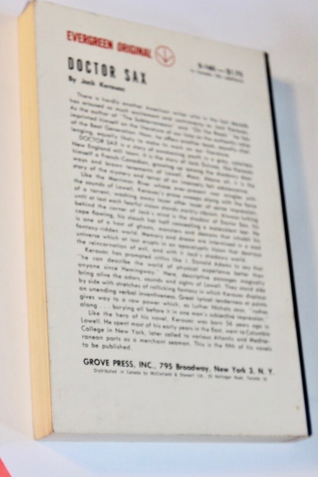 Jack Kerouac Doctor Sax - Faust Part Three - First Edition 1959 ...