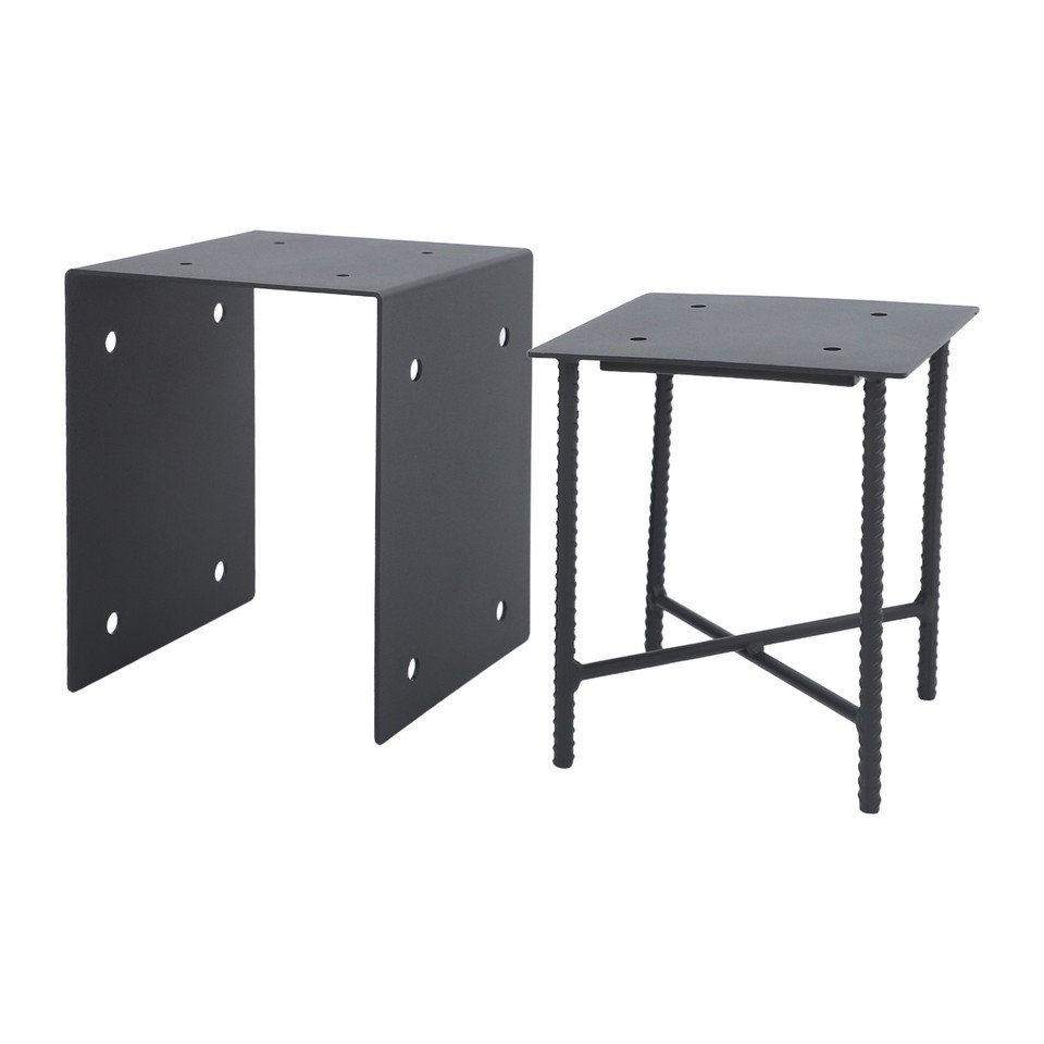 2pcsu-shaped Metal Column Base And Wet Concrete Foundation Column Base ...