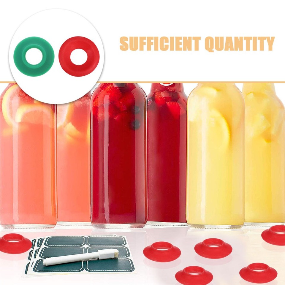 24pcs Swing Top Bottle Replacement Gaskets - Sealing Rings Silicone ...