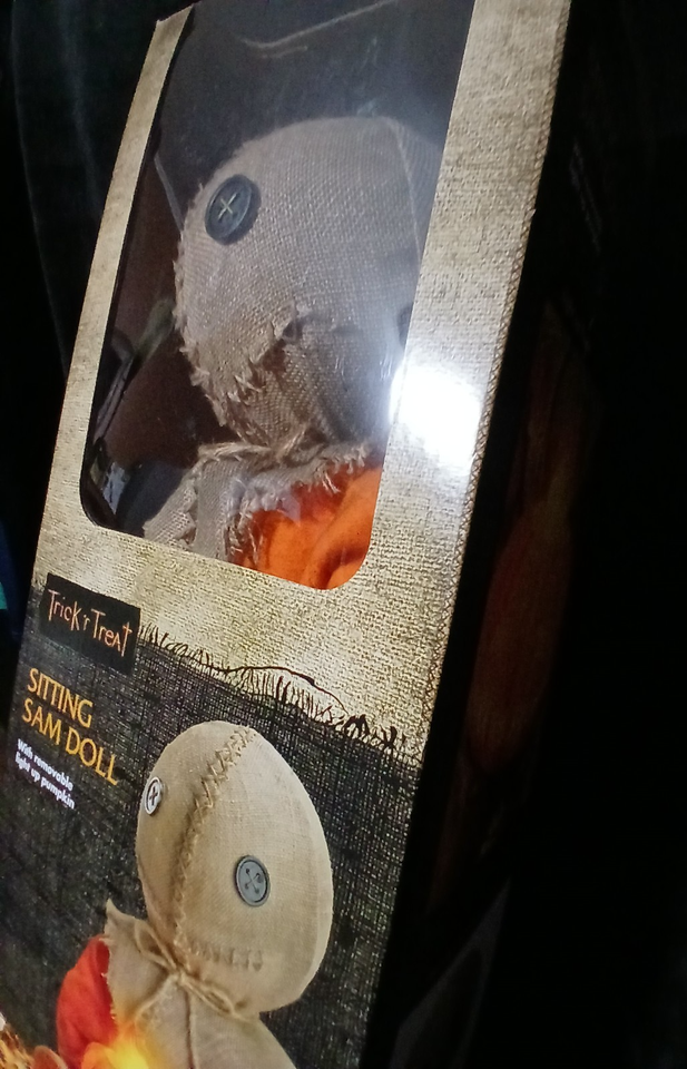 🎃 SPOOKY Sitting Sam 30" Light-Up Doll For Halloween 👻 | eBay