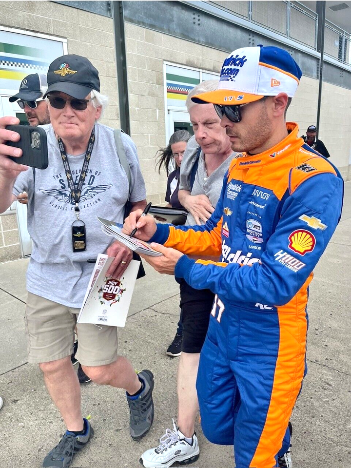 Kyle Larson 17/5 SIGNED 2024 Indy 500 / Coca Cola 600 11 X 17 ...