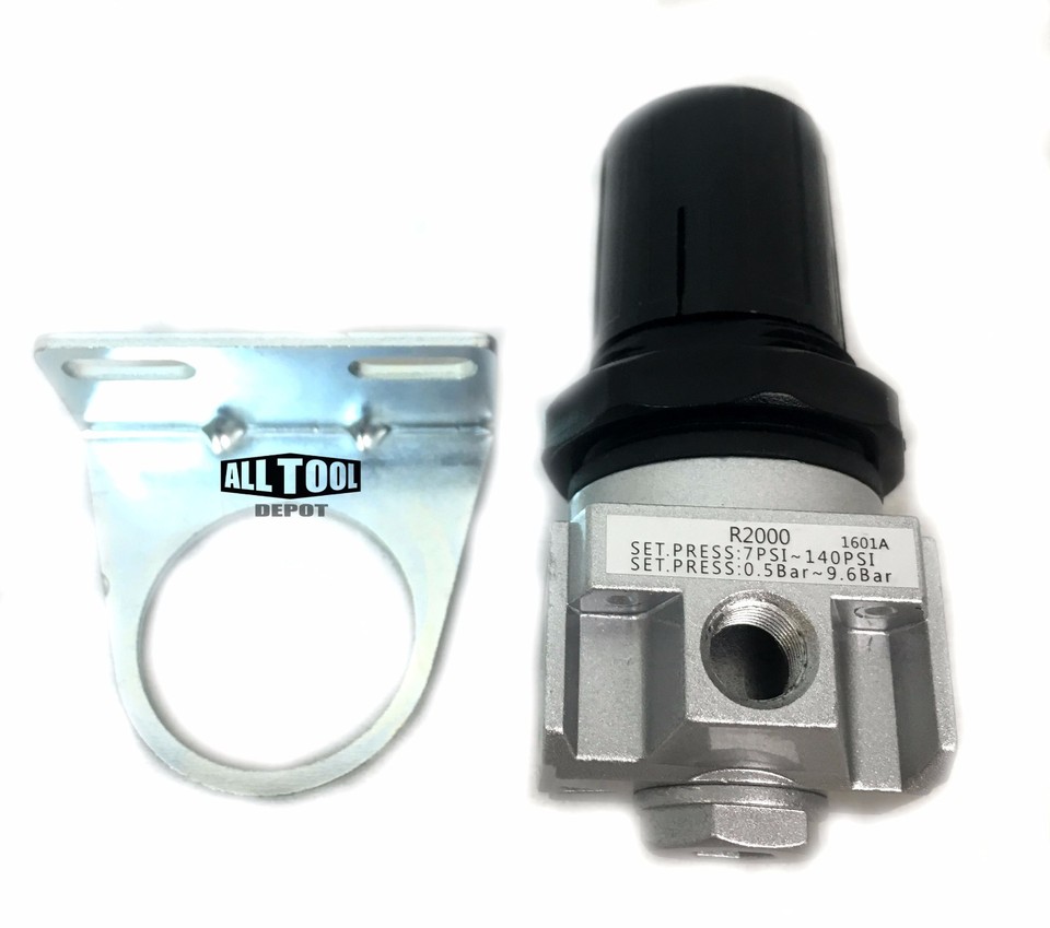 4 Port 1/4" Air Compressor Regulator P1P2 Port Devilbiss Craftsman ...