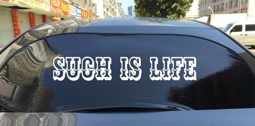 Such is Life vinyl decal 600 x 100 mm choose your color | eBay Australia
