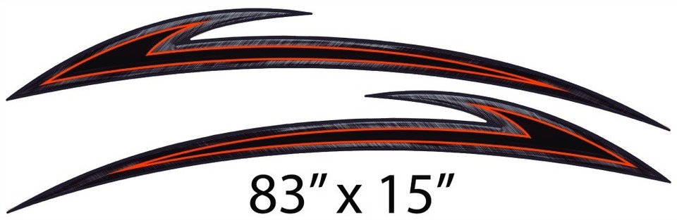 RV, Trailer Harley Hauler, Camper, Motor-home Large Decals/Graphics Kit ...