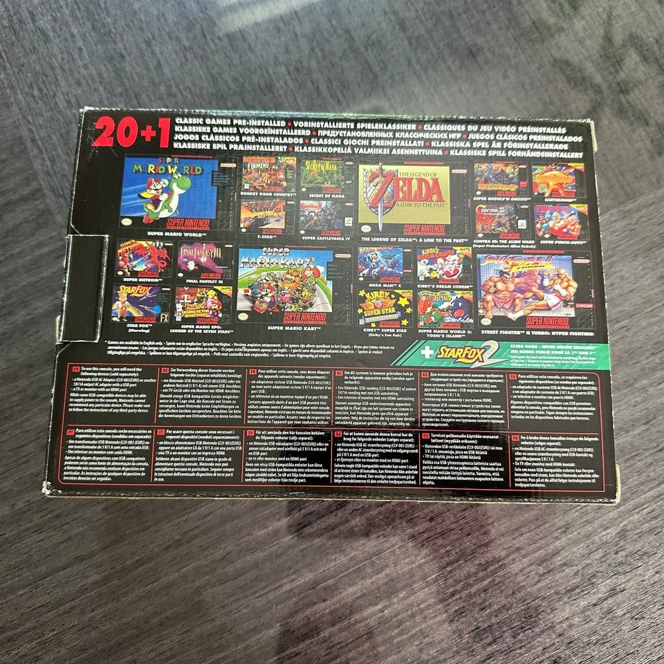 Nintendo SNES Super NES Classic Mini EUropean Version Collectible ...