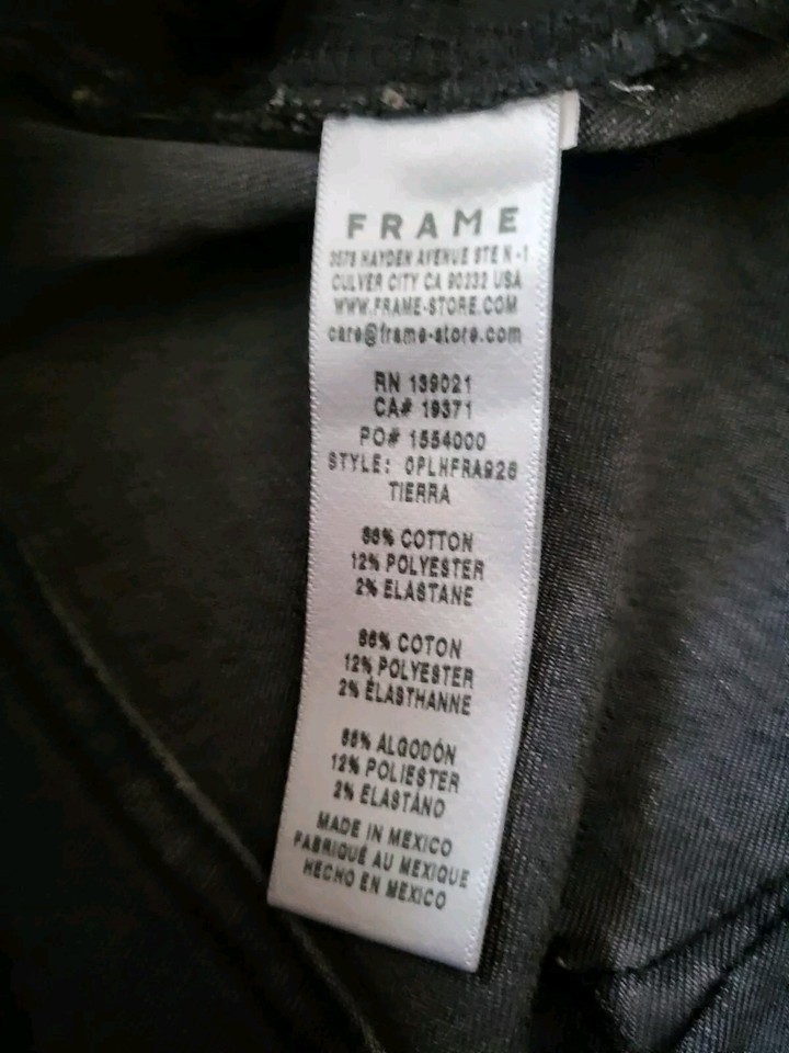 FRAME DENIM Le High Flare Jeans Women Size 29 High-Rise Raw Hem Tierra ...