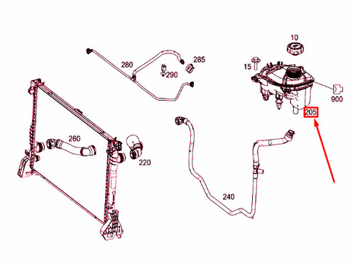 NEW MERCEDES-BENZ VITO W447 EXPANSION RESERVOIR LHD A4475000149 OEM | eBay