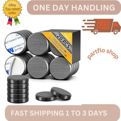 20Pack Magnets for Crafts with Adhesive Backing round Disc Magnets ...