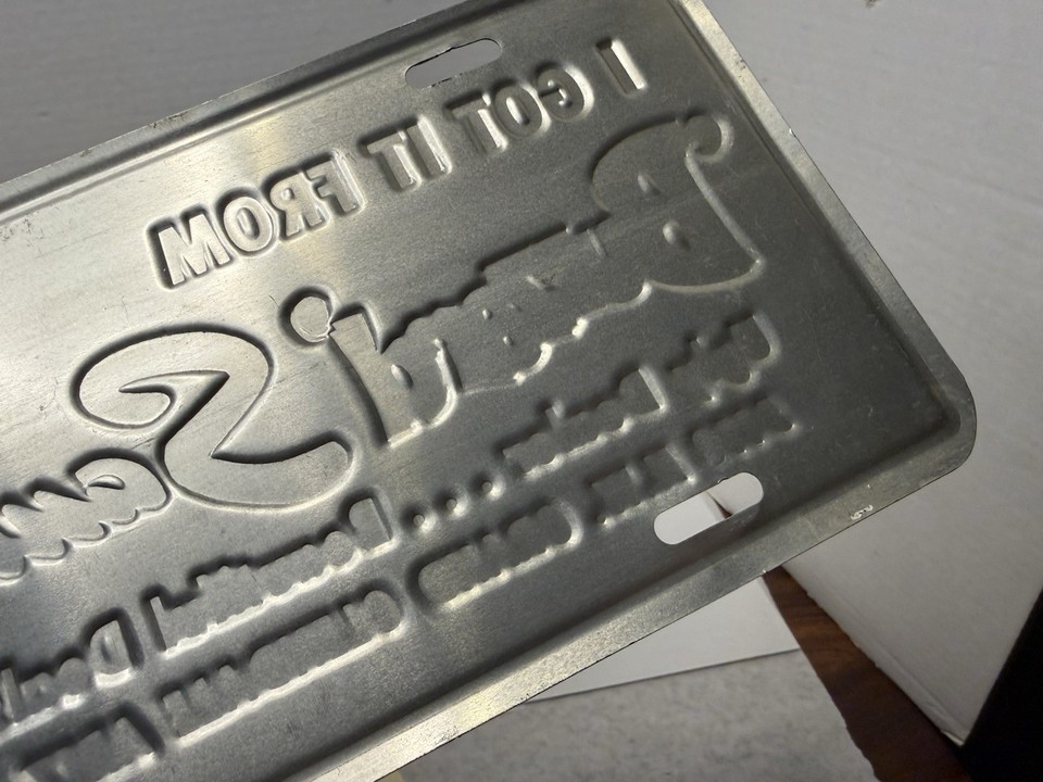 Vintage I Got If From Buzzard Sands Chevrolet License Plate Aluminum ...