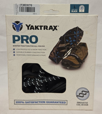 Yak Trax Yaktrax Pro Black Traction Shoes Device Size Large L | eBay