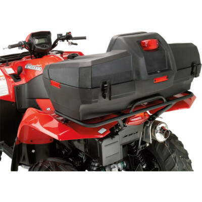Moose ATV Rear Seat Rack Cargo Storage Trunk Box Passenger Luggage Tail ...