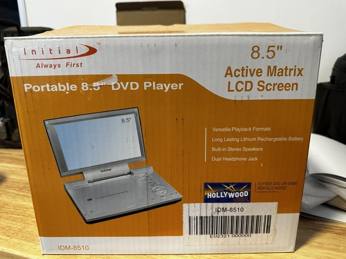 Initial IDM-8510 8.5” Portable DVD Player Complete With All Accessories ...