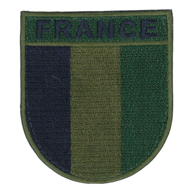 Patch France Green on Scratch Fine Embroidery Tricolor French Flag ...