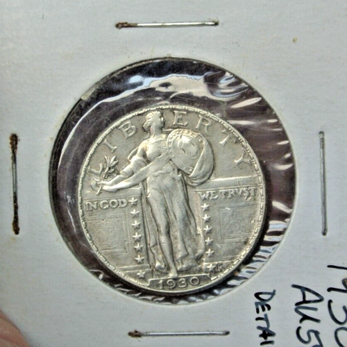 1930 "P" Standing Liberty SILVER Quarter SLQ 25c au | eBay