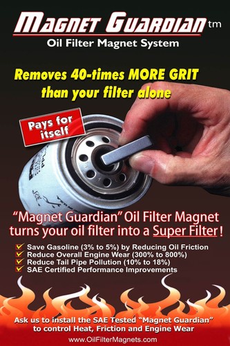MAGNET-GUARDIAN "Internal" Oil Filter Magnets (Pack of 10) For Spin-On ...