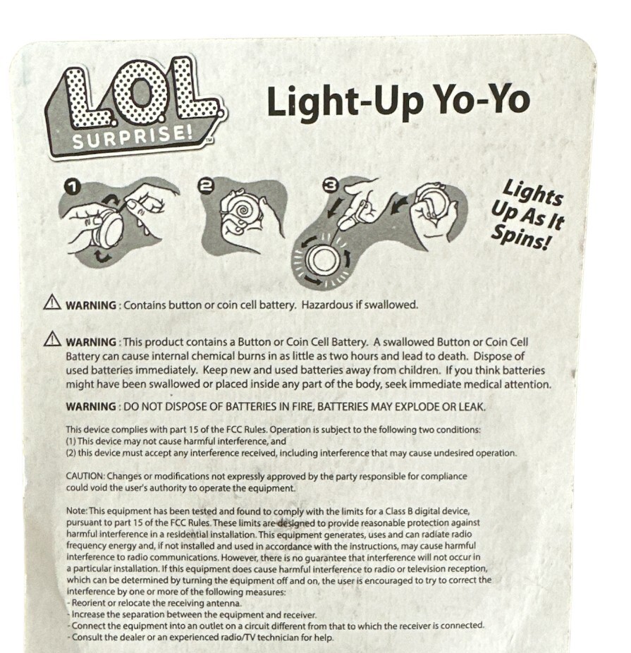 L.O.L. Suprise! Light-Up YoYo Toy for Kid Boys & Girls Ages 3+ | eBay