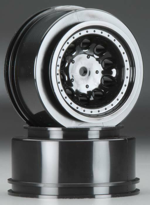 RPM 82322 Revolver Front Wheels / Rims Black For Traxxas 2WD Nitro ...