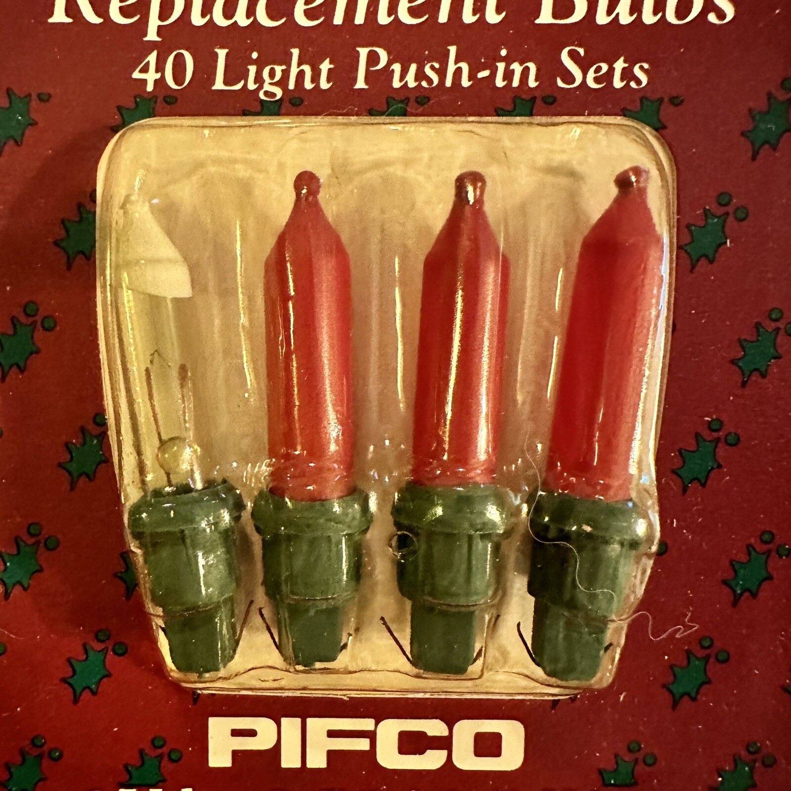 Pifco 7868 Red Vintage Push In Spare Christmas Lamps 6v 0.75w - NEW ...