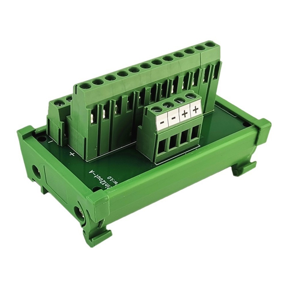 Power Splitter Board 2 Input 12 Output DIN Rail Mounting 25A Total ...