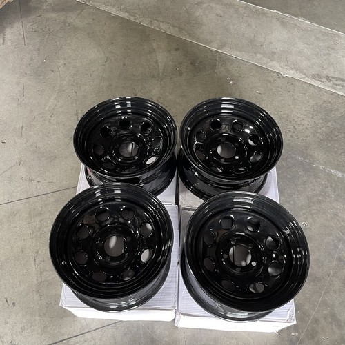 Used 16x8 Vision 85H Soft 8 5x114.3 0 83 Gloss Black Wheels set(4) | eBay