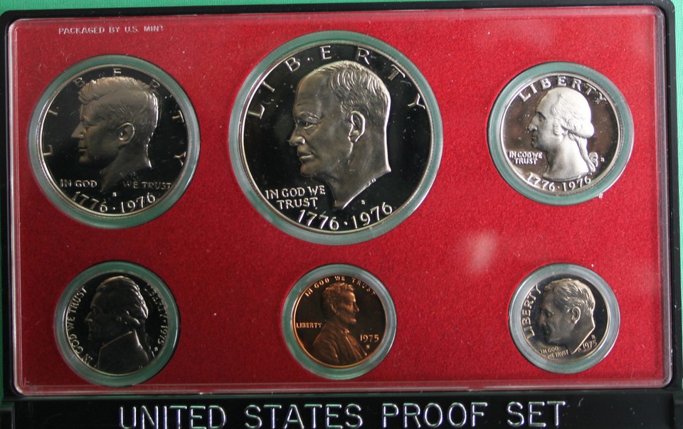 1975 S United States Mint Annual 6 Coin Proof Set Original Box | eBay