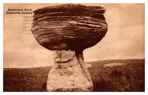 Mushroom Rock, Ellsworth County KS c1926 Vintage Postcard S09 | eBay