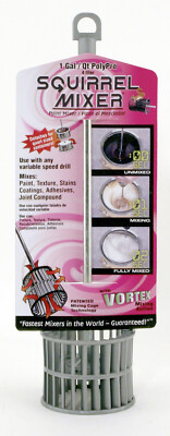 SQUIRREL PAINT MIXER - FASTEST MIXER EVER! USE WITH A STANDARD DRILL ...