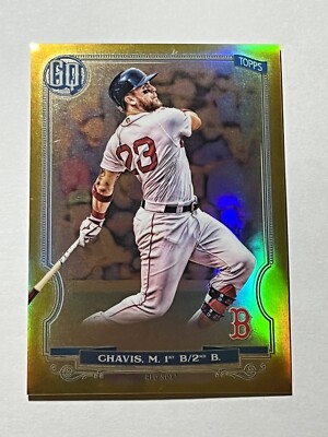2020 Topps Gypsy Queen Michael Chavis Chrome Gold / 50 Red Sox Mariners ...